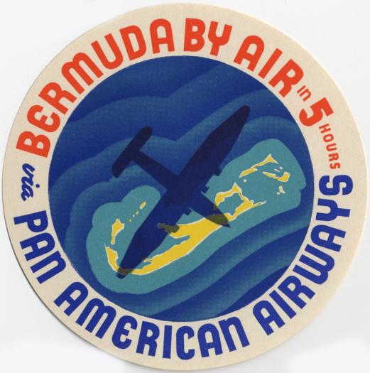 luggage label: Pan American World Airways | SFO Museum